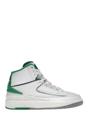 JORDAN 2 Retro High-top Sneakers - White/lucky Green/sail