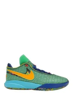 Nike Lebron 20 Se Kaleidoscope Sneakers - Electric Algae/university Gold/game Royal