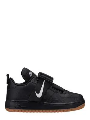 Nike Air Force 1 Utility Sneakers - Black/white/gum Medium Brown