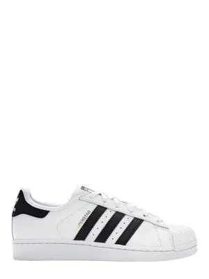 Adidas Superstar Lace Up Sneakers - Running White/footwear White/black
