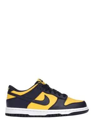 Nike Dunk Low Michigan Sneakers - Varsity Maize/midnight Navy Blue/white