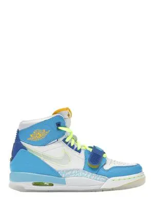 JORDAN Legacy 312 Fly Grade School Sneakers - Blue Lagoon/clear/team Royal