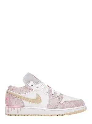 JORDAN Air Jordan 1 Low Paint Drip Sneakers Arctic Punch/pale Vanilla/white