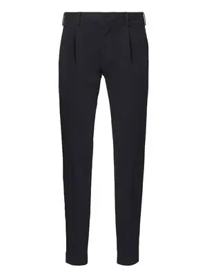 SLOWEAR Incotex Pleated Tapered Cotton Pants - Blue