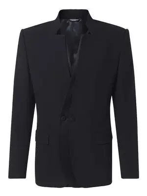 Dolce & Gabbana Wool-blend Gabardine Blazer - Black
