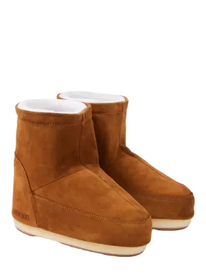 Moon Boot Icon Low Suede Boots - Brown