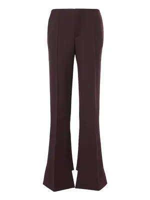 Chloé Wool Wide-leg Trousers - Brown