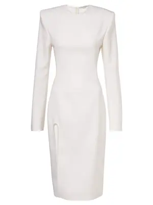 Stella McCartney Wool Midi Dress - White