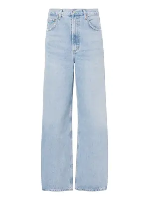 AGOLDE Low Curve Wide-leg Jeans - Blue