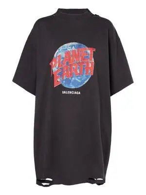 Balenciaga Planet Earth T-shirt - Black