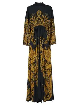 Etro Printed Crêpe Jersey Gown - Multicoloured