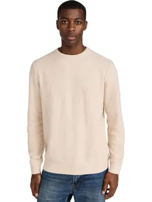 Faherty Brand Jackson Crewneck Sweater Seapoint Sand Heather