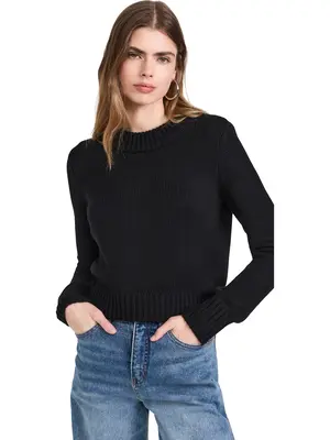 LA LIGNE Solid Mini Marin Sweater - Black