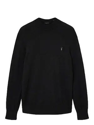 ALLSAINTS Kilburn Mock-neck Wool-blend Jumper - Black