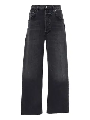 Citizens Of Humanity Citizens Of Humanity Ayla Cropped Wide-Leg Jeans Black