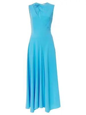 ROKSANDA Alma Crepe Midi Dress - Blue