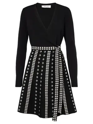 Diane Von Furstenberg Chelsea Pleated Minidress - Black