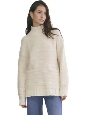 EVERLANE Everlane Luxe Merino Oversized Turtleneck Sweater