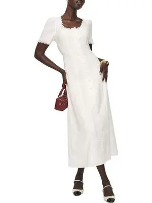 REFORMATION Reformation Alida Organic Cotton Midi Dress