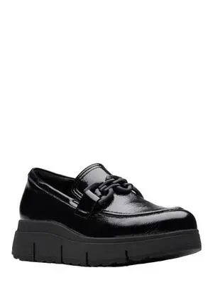 Clarks Loriini Izzy Platform Loafer - Black Patent