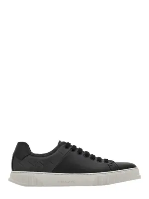 FERRAGAMO Low Top Sneaker - Black