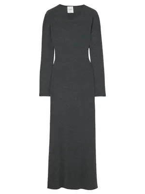 LESET LESET Lauren Stretch-jersey Maxi Dress Gray