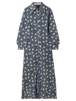 Alix Of Bohemia Lotte Jacquard-knit Maxi Dress - Blue