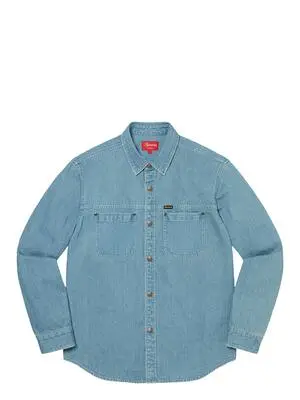 Supreme Denim Snap Work Shirt - Blue