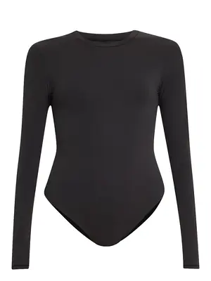 SKIMS Fits Everybody Crewneck Thong Bodysuit - Onyx