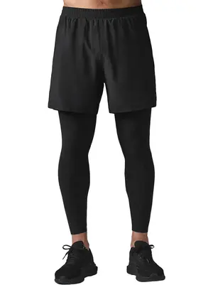 Alo Yoga 5" Revival 2-in-1 Pant - Black