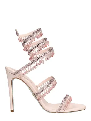 Rene Caovilla René Caovilla Embellished Spiral Sandals Pink