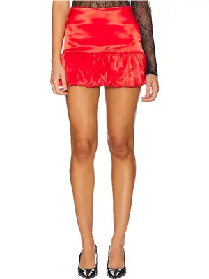 MORE TO COME Ara Mini Skirt - Red