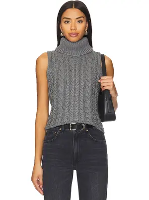 STITCHES & STRIPES Lotte Turtleneck Trank - Graphite