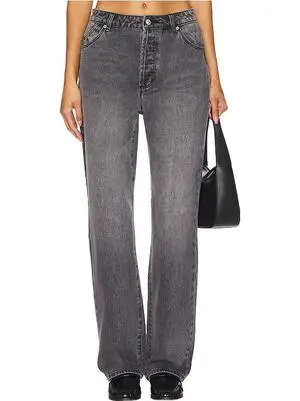 Rolla's 90s Relaxed Wide Leg Jeans - Worn Black