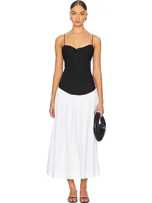 SWF Drop Waist Dress - Black & White
