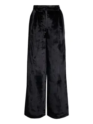 Loulou De Saison Loulou Studio Luli Velvet Cargo Pants - Black