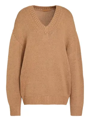 LE17SEPTEMBRE Cotton Sweater - Camel