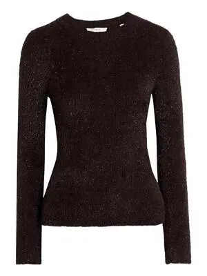 Vince Metallic Knitted Sweater - Merlot