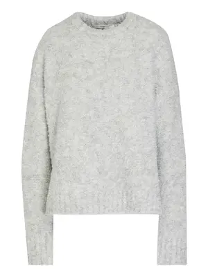 LE17SEPTEMBRE Bouclé Sweater - Light Gray