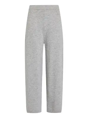 Theory Theory Wool And Cashmere-Blend Wide-Leg Pants Light Gray