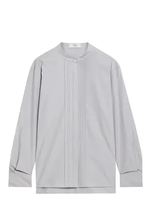 THEORY Theory Striped Cotton-Blend Poplin Shirt