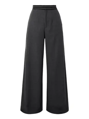 DESTREE Woven Wide-Leg Pants Gray