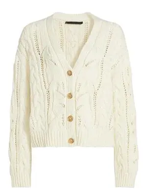 JENNI KAYNE Audrey Cotton V-neck Cardigan