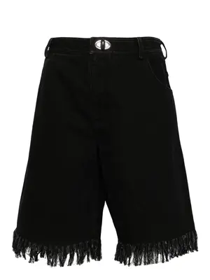 Christopher Esber Deconstruct Denim Jort Shorts - Black