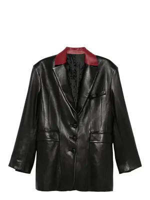 PACO RABANNE Rabanne Leather Blazer
