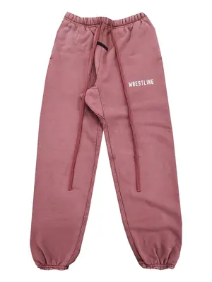 Fear Of God Slogan-print Track Pants - Pink