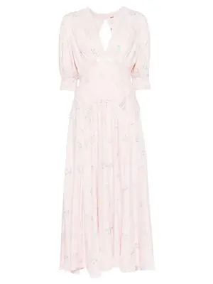 Free People Still In Love Midi Dress - Pink