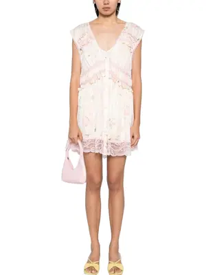 FREE PEOPLE Floral Print Mini Dress
