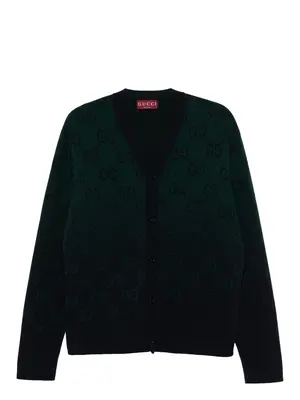 Gucci Gucci GG Degradé-Jacquard Cardigan Blue
