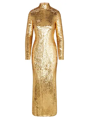 SIMONMILLER Sculpty Maxi Dress - Gold